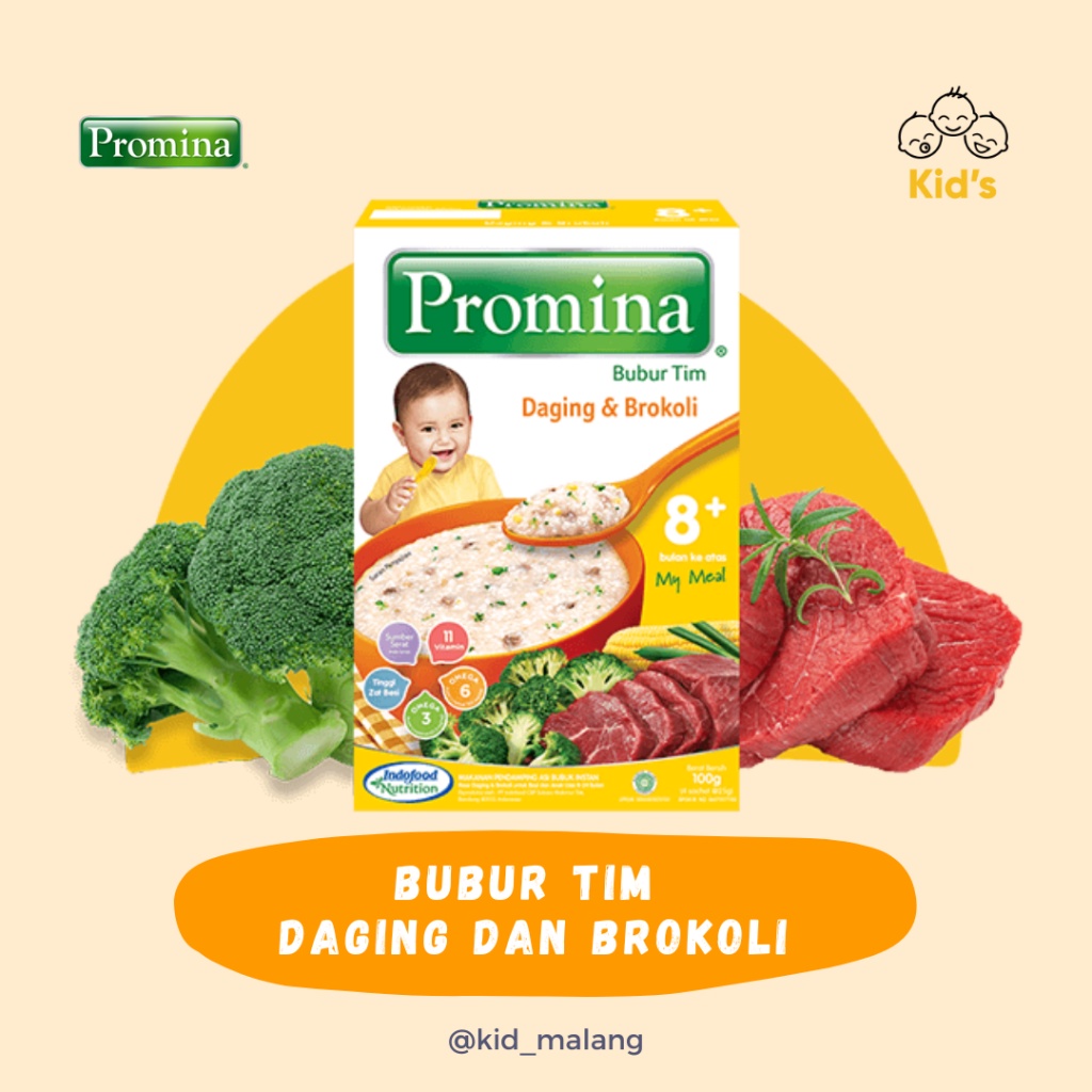 Jual PROMINA BUBUR TIM DAGING & BROKOLI 100GR | Shopee Indonesia
