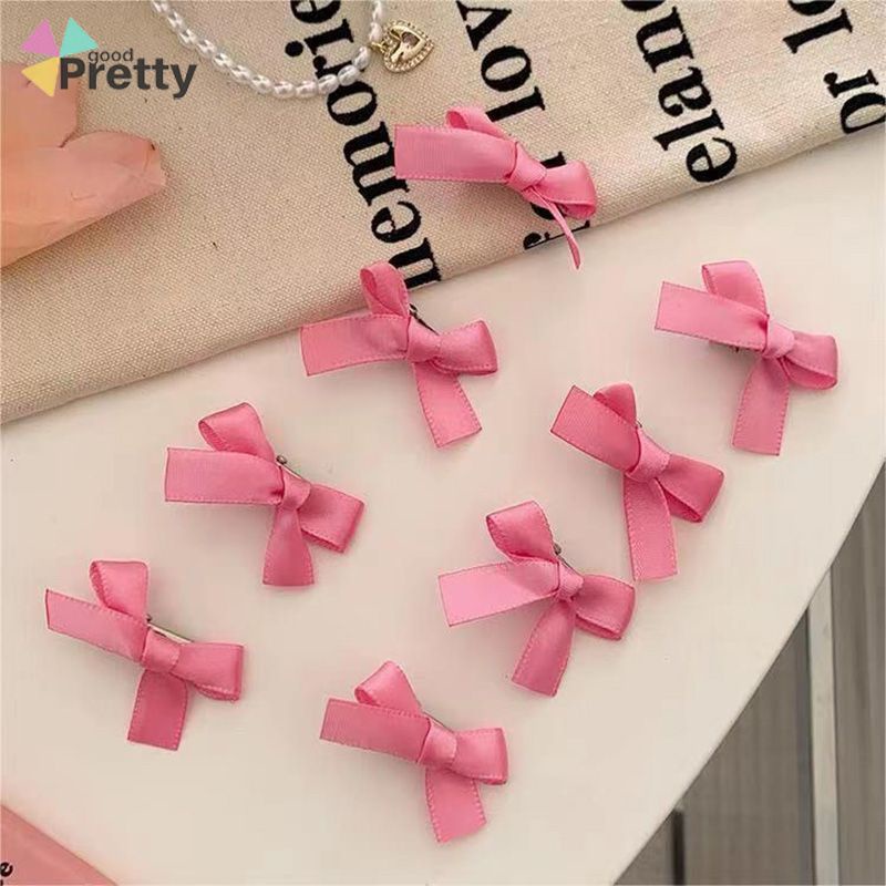 Jual Jepit Rambut Merah Muda Simpul Busur Simpul Dalam Klip Poni Rambut ...