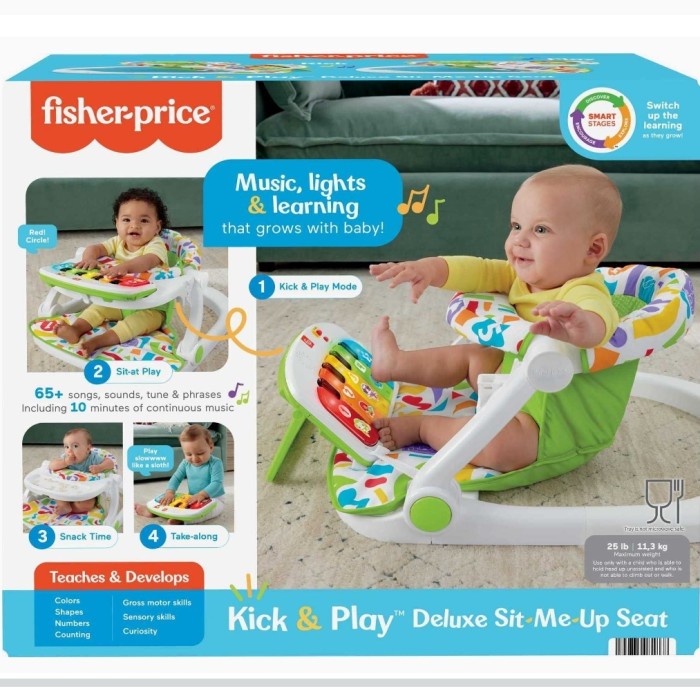 Jual Fisher-Price Baby Portable Chair Kick & Play Deluxe Sit Me Up Seat ...