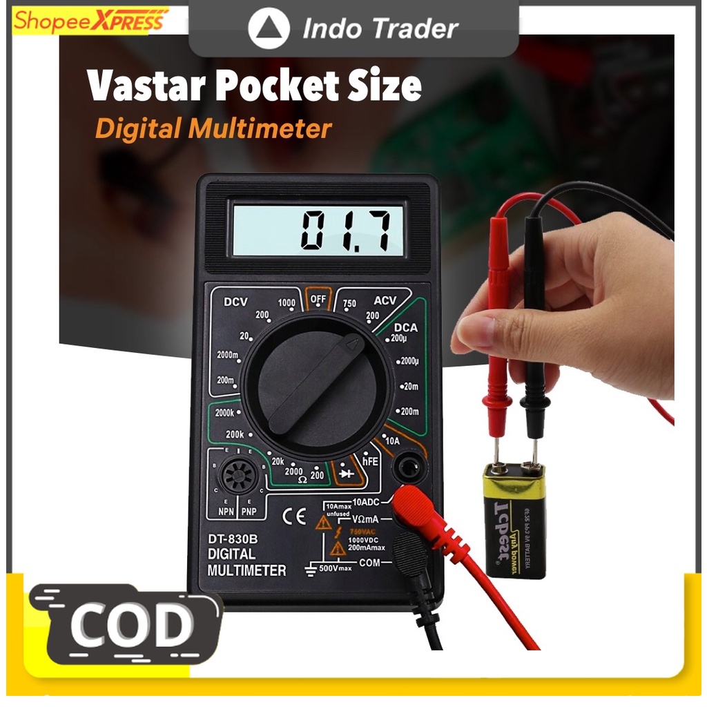 Jual Avometer Pocket Multimeter Digital Tester Arus | Shopee Indonesia