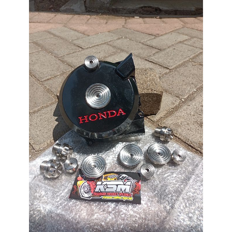 Jual tutup kancing bak Magnit stainless dan baut tutup oli pnp Honda gl ...