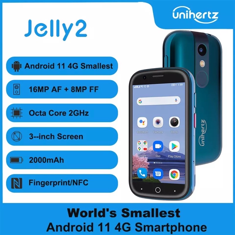 Jual Unihertz Jelly 2 Smartphone 6GB+128GB Android 10 4G 2000MAh Face ID NFC | Shopee Indonesia