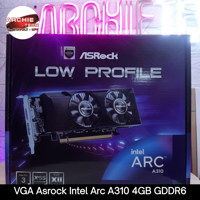 Jual VGA Asrock Intel Arc A310 4GB GDDR6 Low Profile GPU Intel Arc A 310 BEKAS / Second Hand ...
