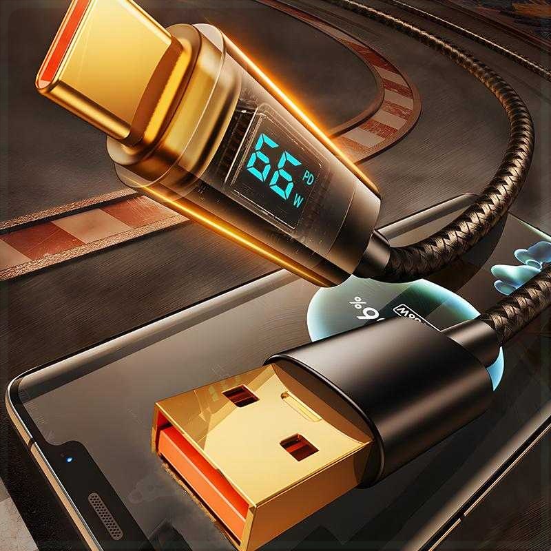 Jual INXAMY Kabel Charger USB to Type C Fast Charging Braided 66W 1.2M ...