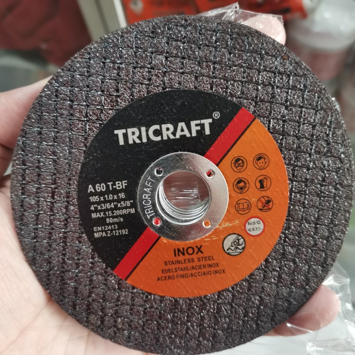 Jual Mata Potong Besi 4 Inch Tricraft Batu Potong Gerinda Grenda Shopee Indonesia