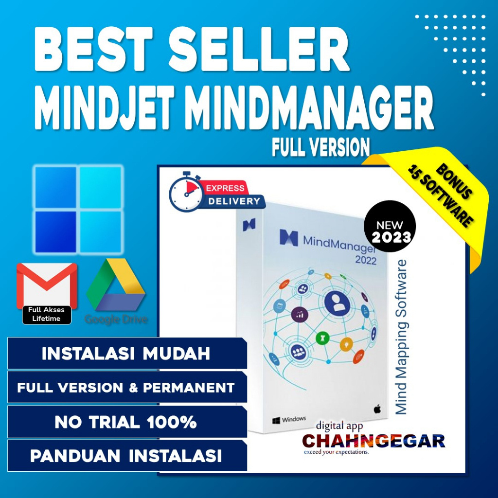 Jual Mindjet MindManager 2023 Software Mind Mapping Flowchart, Diagram ...