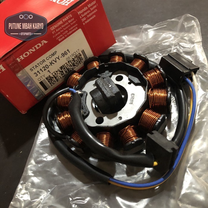 Jual Spull Spul Assy Stator Stater Starter Motor Karbu Honda Beat Scoopy Lama Old KVY Motorc ...
