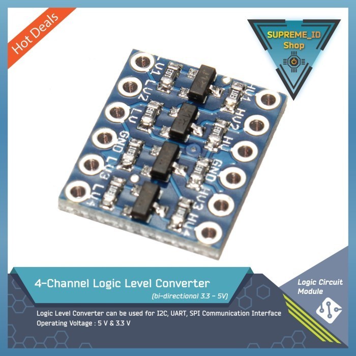 Jual I2C IIC 4-channel Logic Level Converter BiDirectional 3.3V - 5.0V ... Jual I2C IIC 4-channel Logic Level Converter BiDirectional 3.3V - 5.0V ...