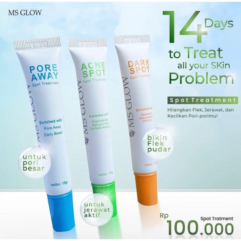 Jual Dark Spot | Acne Spot | Pore Away | M*s Glow | Shopee Indonesia