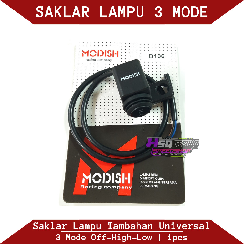Jual Saklar 3 Mode Saklar Lampu Sorot D2 Tambahan Jauh Dekat Tombol ...