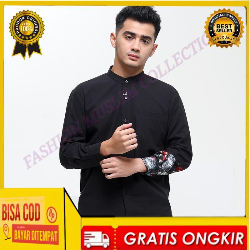 Jual Rabbani - Kemeja Koko Lengan Panjang Owais Mst | Shopee Indonesia