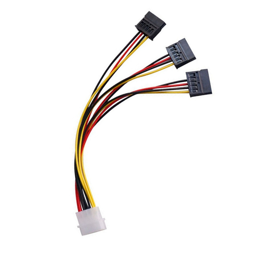 Jual 1/3pcs SATA Adapter Cable IDE 4Pin Male To 3 Port SATA Female ...