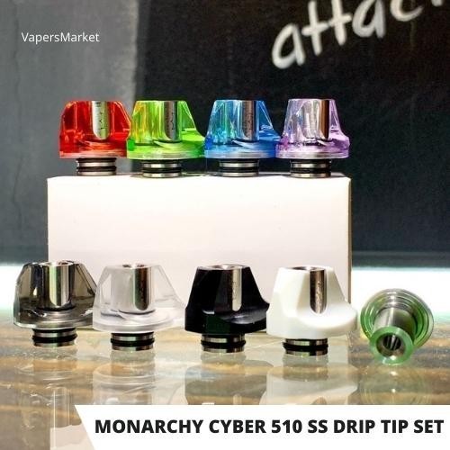 Jual Monarchy Cyber 510 Inner SS Drip Tip Set Clone Quality - Monarch ...