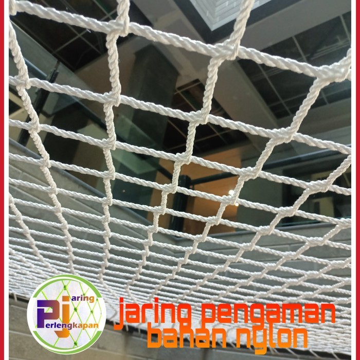 Jual jaring pengaman nilon 8mili jaring ayunan safety net | Shopee ...