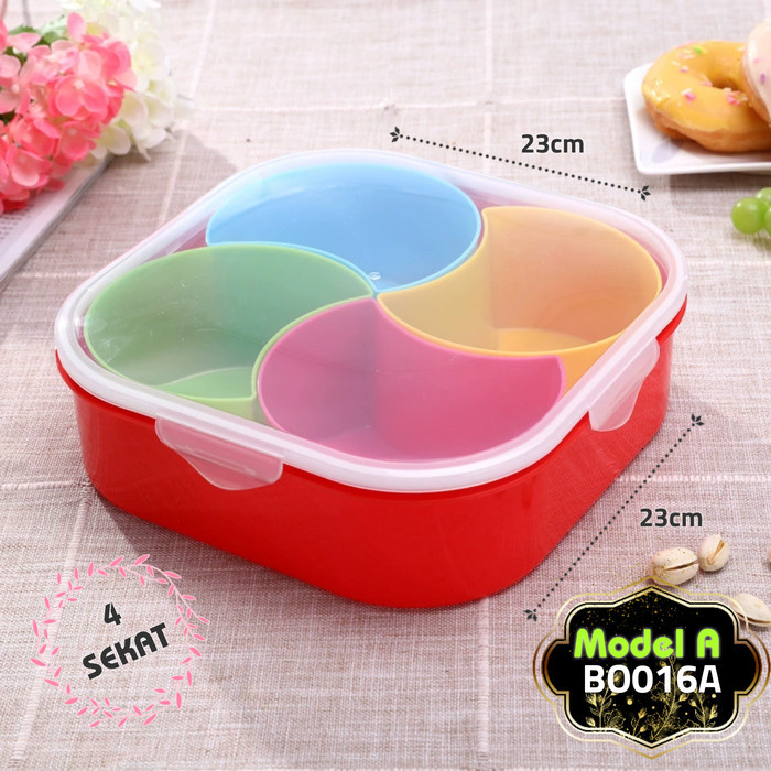 Jual Snack Box 5 SEKAT Tempat Kue Kering Snack Lebaran Toples Box Kue ...