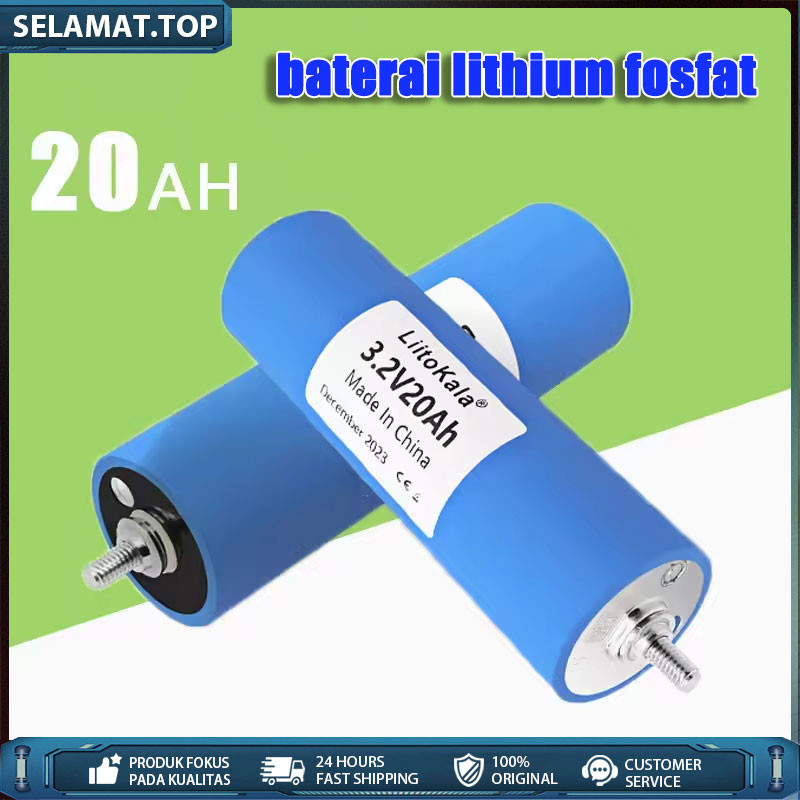 Jual C40 Lifepo4 3.2V 20Ah Cylindrical LiFePO4 Battery Cell 4000+ Long Cycle Life DIY 12V 24V ...