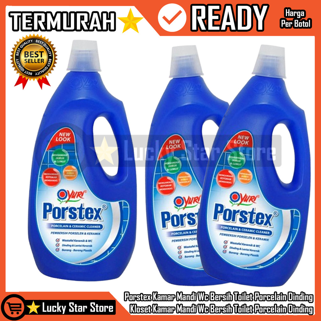 Jual Yuri Porstek Porstex 1000 Ml Pembersih Kamar Mandi Wc Keramik ...