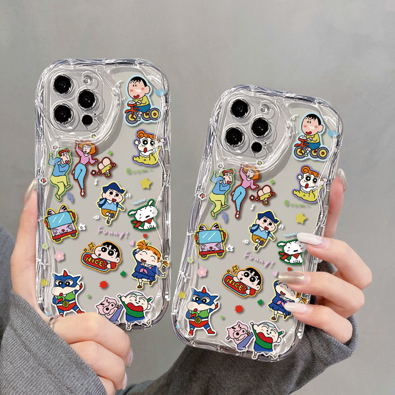 Jual Casing hp anti jatuh transparan Crayon Shin Chan cocok untuk ...