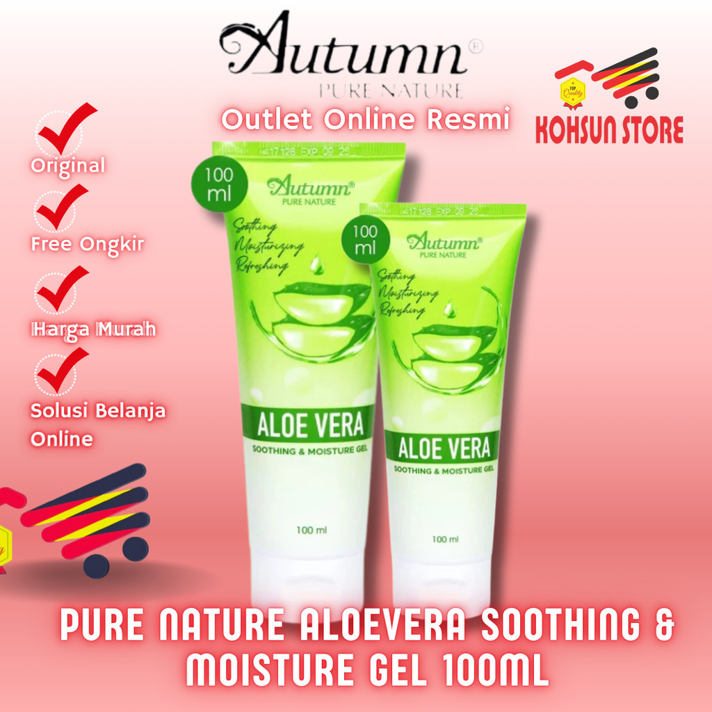 Jual Kohsun 2 | Autumn Pure Nature Aloevera Soothing & Moisture Gel ...