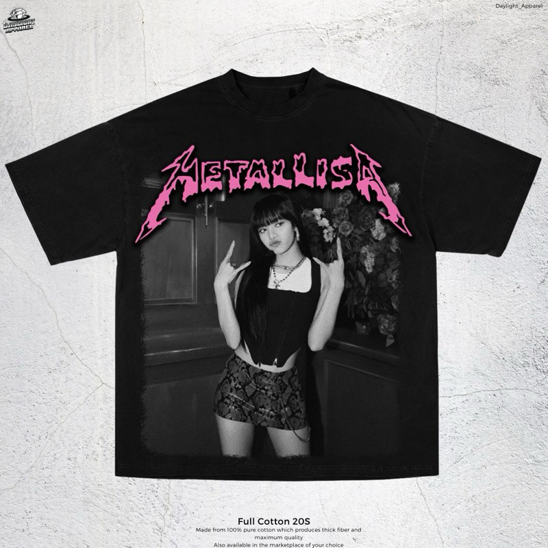 Jual T-Shirt Metallisa Monochrome - Oversized Boxy Model Distro ...
