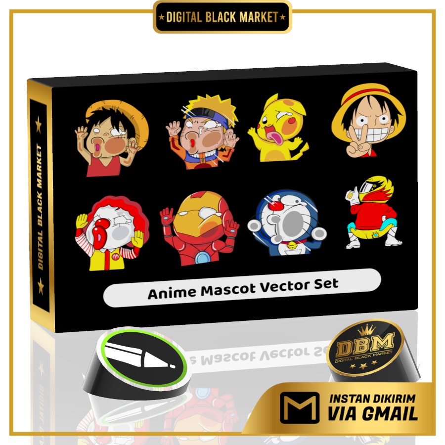 Jual Anime Stikers Vector Set - Coreldraw - Jidan Shoppu | Shopee Indonesia