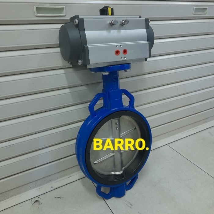 Jual Butterfly Valve Pneumatic Actuator 10" Inch DN 250 Cast Iron | Shopee Indonesia