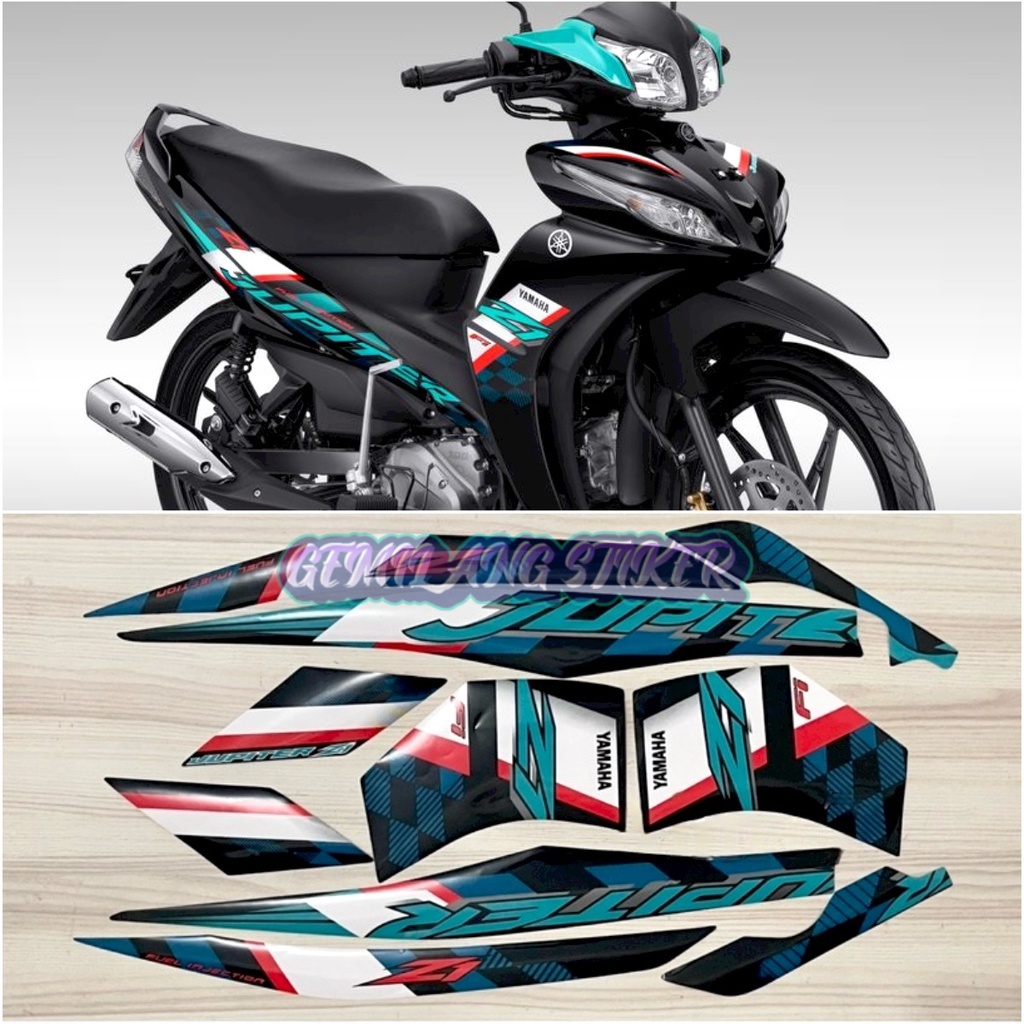 Jual Striping Decal Polet Sticker YAMAHA JUPITER Z1 2022 HITAM FULL ...