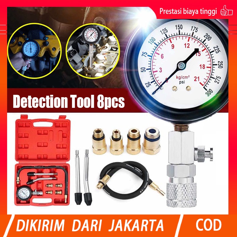 Jual 8Pcs / Set Tester Kompresi Silinder Mesin Mobil Alat Pengukur ...