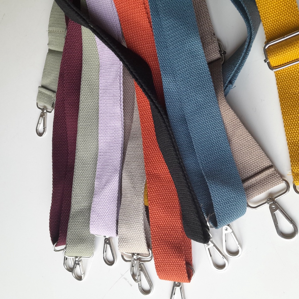 Jual TALI TAS POLOS PANJANG KATUN / / LONG STRAP / TALI TAS TEBAL ...