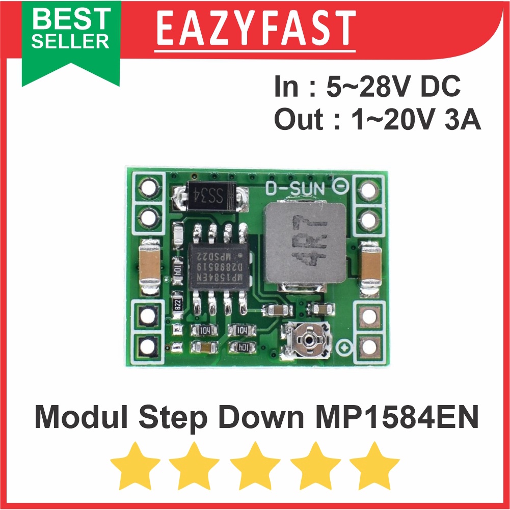 Jual Mini Step Down MP1584EN Regulator Power Supply 3A not LM2596 360 Buck | Shopee Indonesia