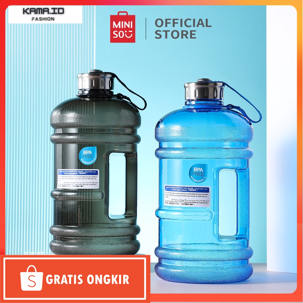 Jual Sehat Itu Mahal / MINISO Botol Air Minum 2.2L Besar Olahraga Sport ...