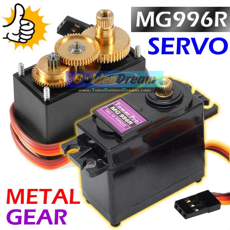 Jual Motor Servo MG996R Metal Gear Tower Pro Digi Hi Torque ...