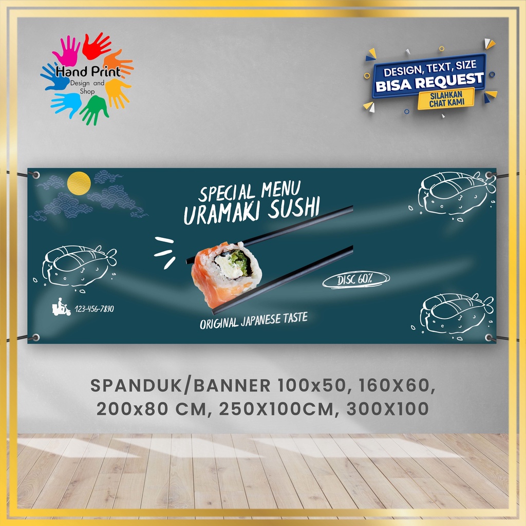 Jual Spanduk / Banner Sushi Makanan Jepang Kimbab Request Gratis ... Jual Spanduk / Banner Sushi Makanan Jepang Kimbab Request Gratis ...