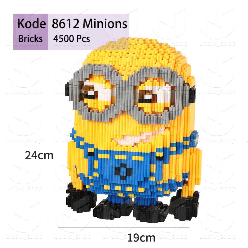 Jual Nano Block BAYMAX , KUMAMON , MINIONS, MELODY Series MP | Bricks education Nano Block ...