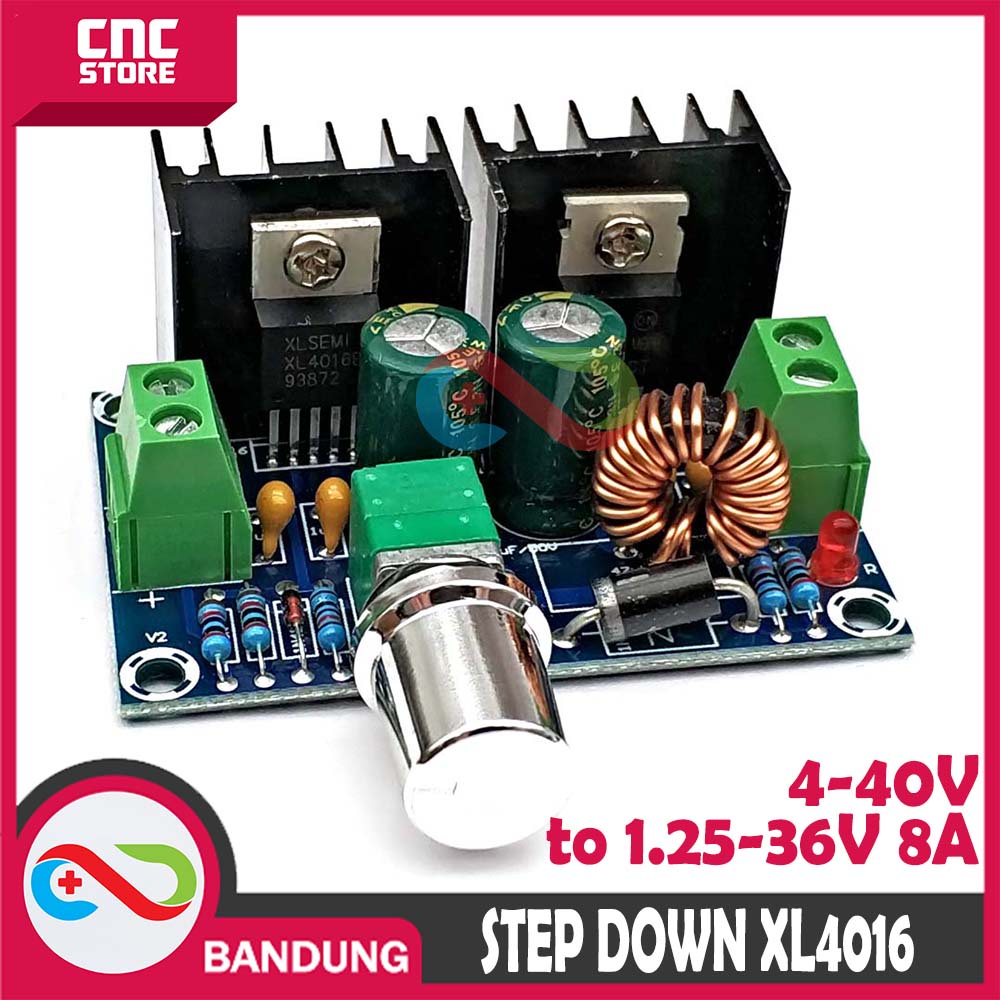 Jual DC-DC STEP-DOWN MODULE XH-M401 XL4016E1 HIGH-POWER DC VOLTAGE 8A | Shopee Indonesia
