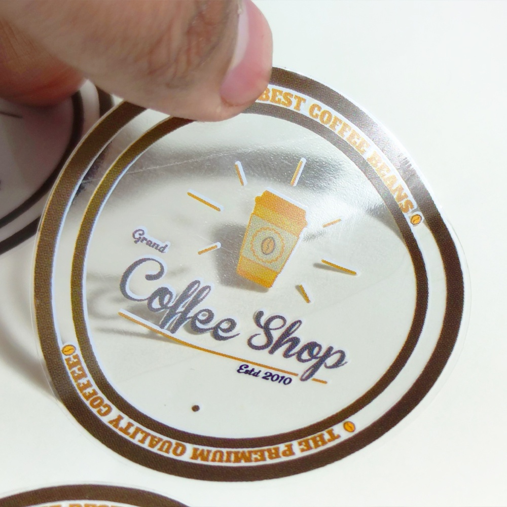 Jual Free Cutting Cetak Stiker Vinyl Transparan / Stiker Logo Minuman ...