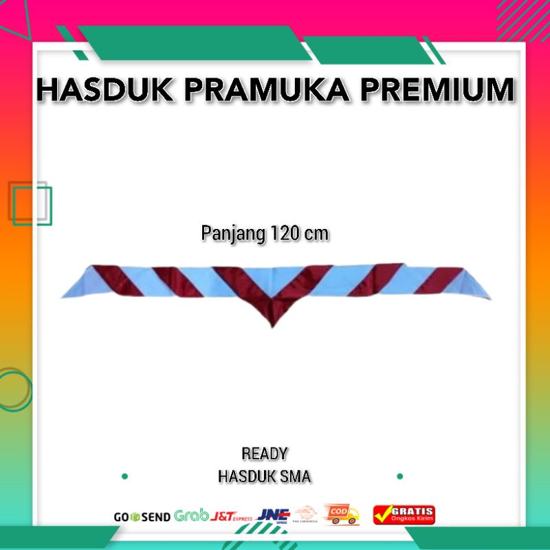 Jual Satuan Kacu Hasduk Pramuka SMA | Hasduk Bahan Super Premium | Kacu ...