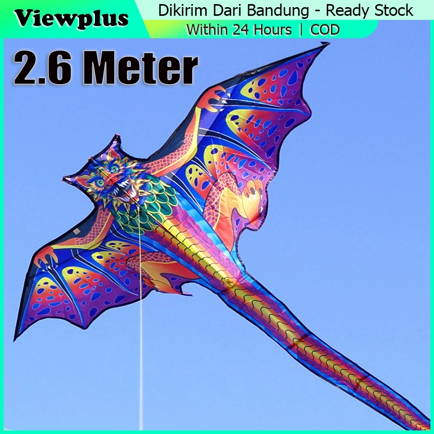 Jual 260cm Layang Layang Naga Besar 3D Layang-Layang Naga Jumbo Kartun ...