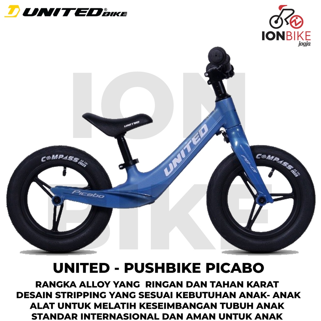 Jual Push Bike United Picabo Air Magnesium Balance Bike Pushbike Sepeda ...