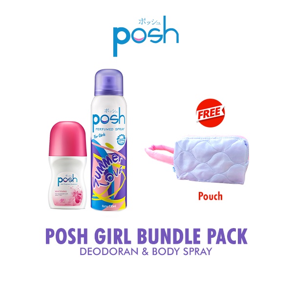 Jual Posh Spray Cologne Summer Love Botol 150 ml + Posh Roll On ...
