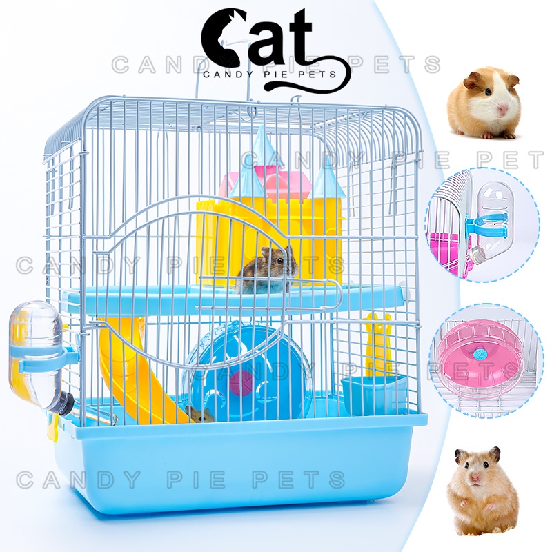Jual 1 Set Rumah Hamster Kandang Hamster Akrilik Besar Kandang Sugar ...
