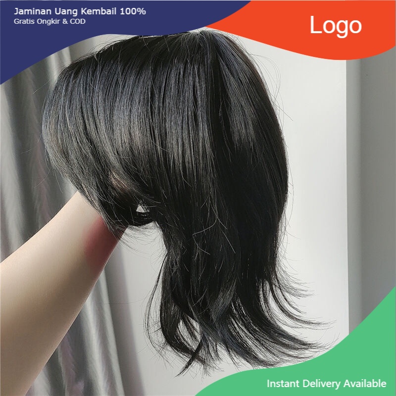 Jual 【Free shipping】 wig rambut pria Others rambut palsu cowok wik ...