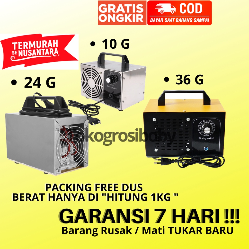 Jual Mesin Ozone Generator Ozon Ozonizer Air Purifier Sterilizer Ruangan 36G/H | Shopee Indonesia