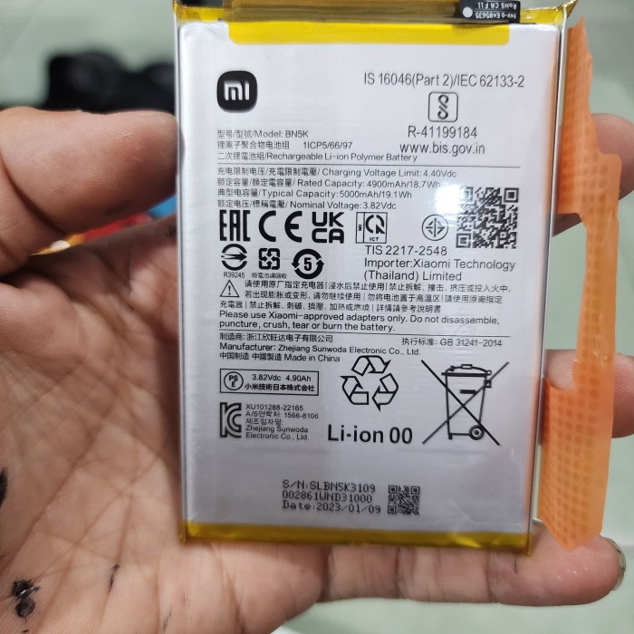 Jual baterai Redmi 12c original baterai bn5k original battery xiaomi ...