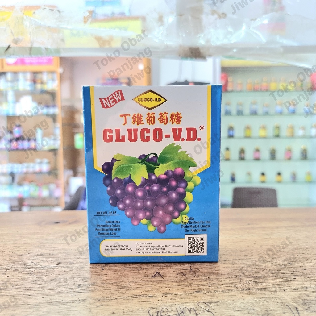 Jual Glukosa / Tepung Dekstrosa GLUCO VD 340gr 12oz / Gula Anggur ...