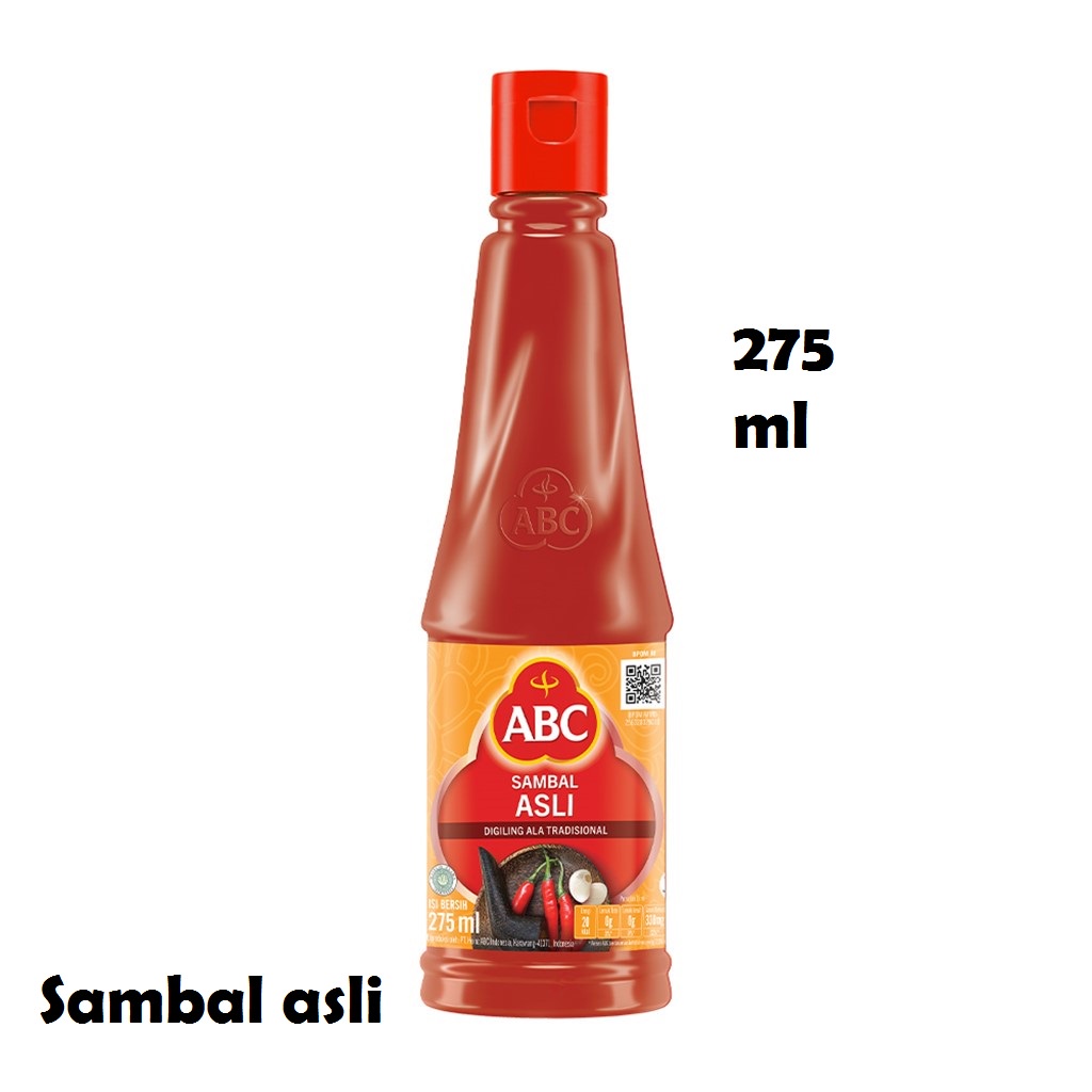 Jual ABC Sambal Asli Saus Kemasan Botol 275 mL | Shopee Indonesia