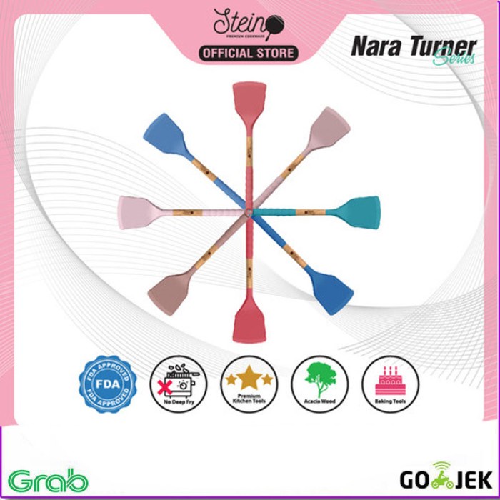 Jual Spatula Sutil STEIN Nara Turner Sutil Silikon Masak | Shopee Indonesia