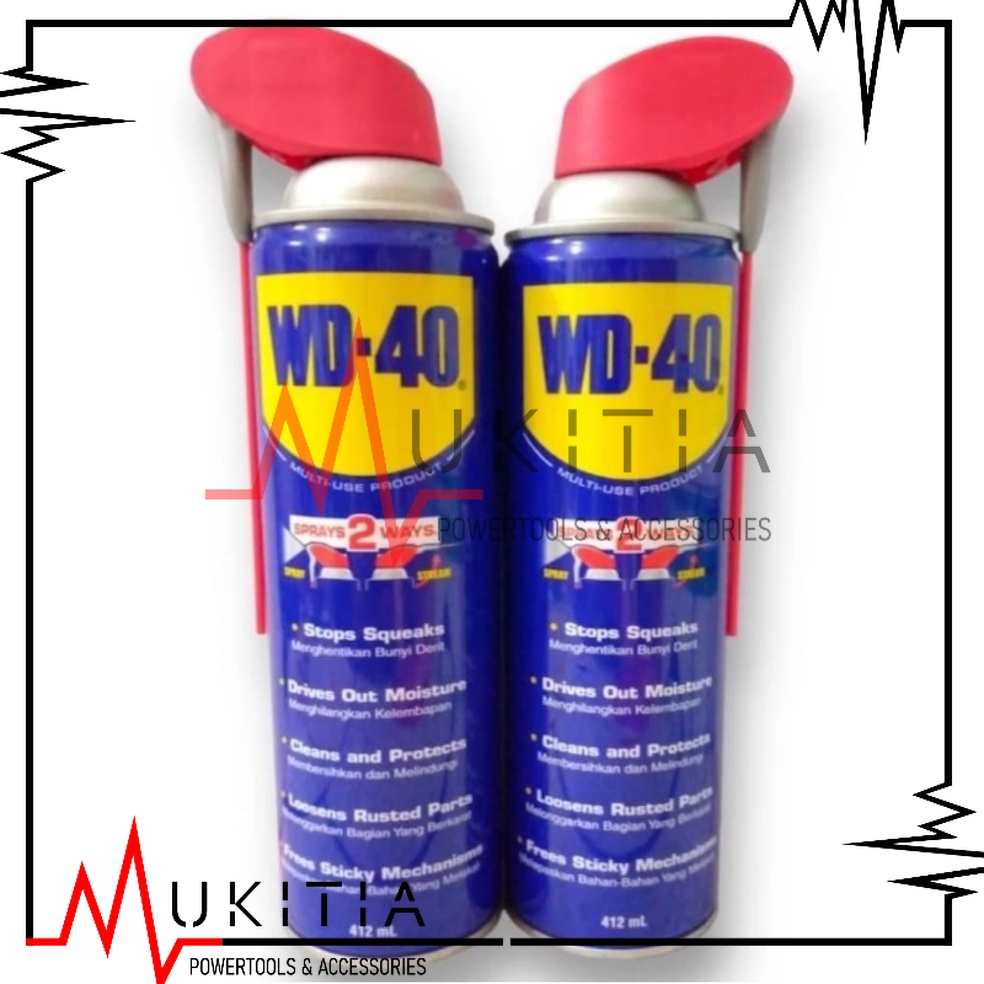 Jual WD40 WD-40 WD 40 Pelumas Anti Karat Penetrating Oil 412ml Pelumas Rantai 412 ml / 300 ml ...