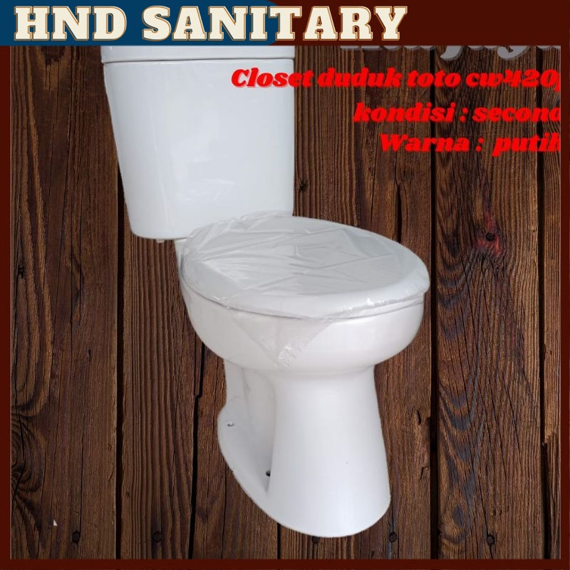 Jual HNDsanitary closet closed klosed kloset toilet wc duduk bekas toto cw-420j pencetan tombol ...
