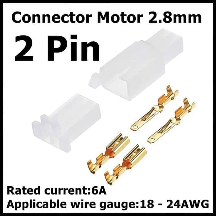 Jual Socket connector skun set 2 pin kecil kabel mobil motor soket ...